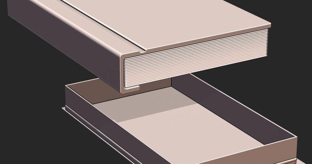 Book Shaped Container with Secret Compartment MineeForm FDM 3D Print STL File by MineeForm ...