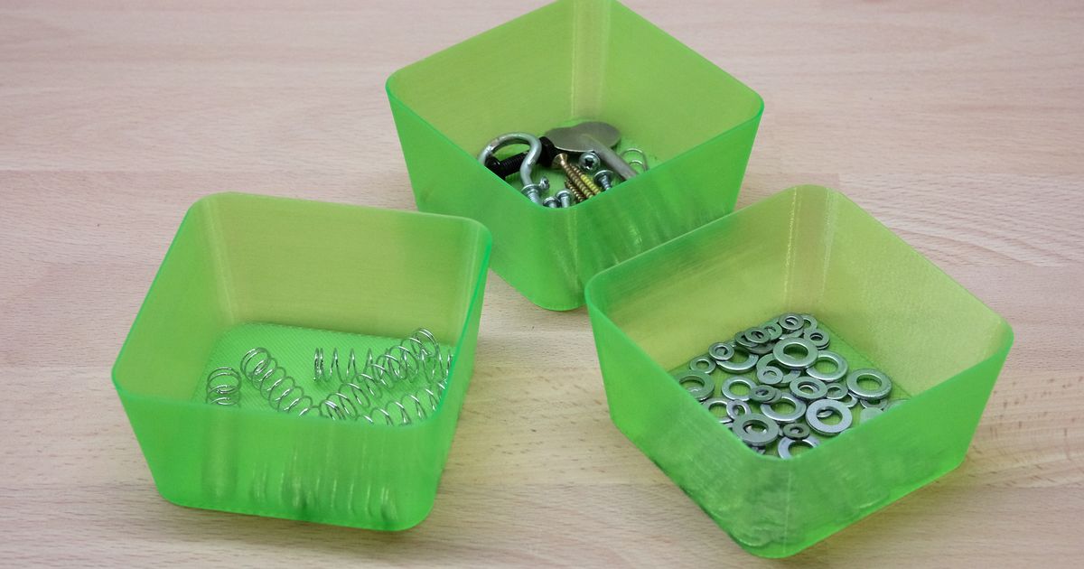 Stackable tray for small parts by Biomech | Download free STL model ...