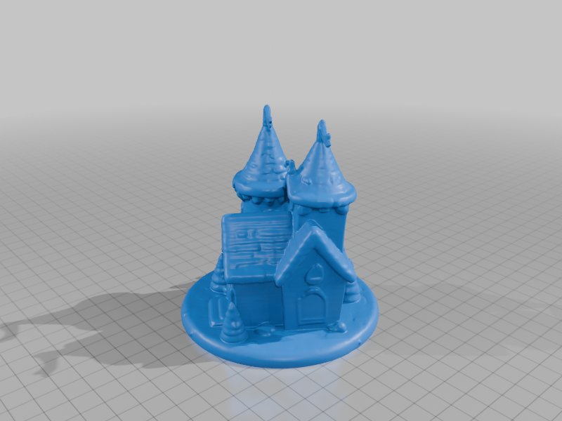 Fairy Garden Cozy Winter Castle with Snowy Towers MineeForm FDM 3D ...