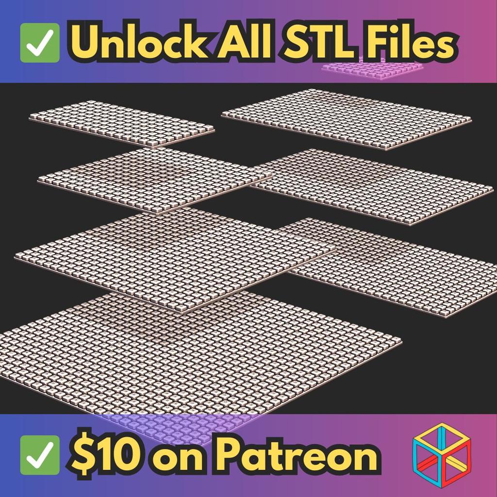 Build Plates for FDM Optimized Building Bricks MineeForm FDM 3D Print ...