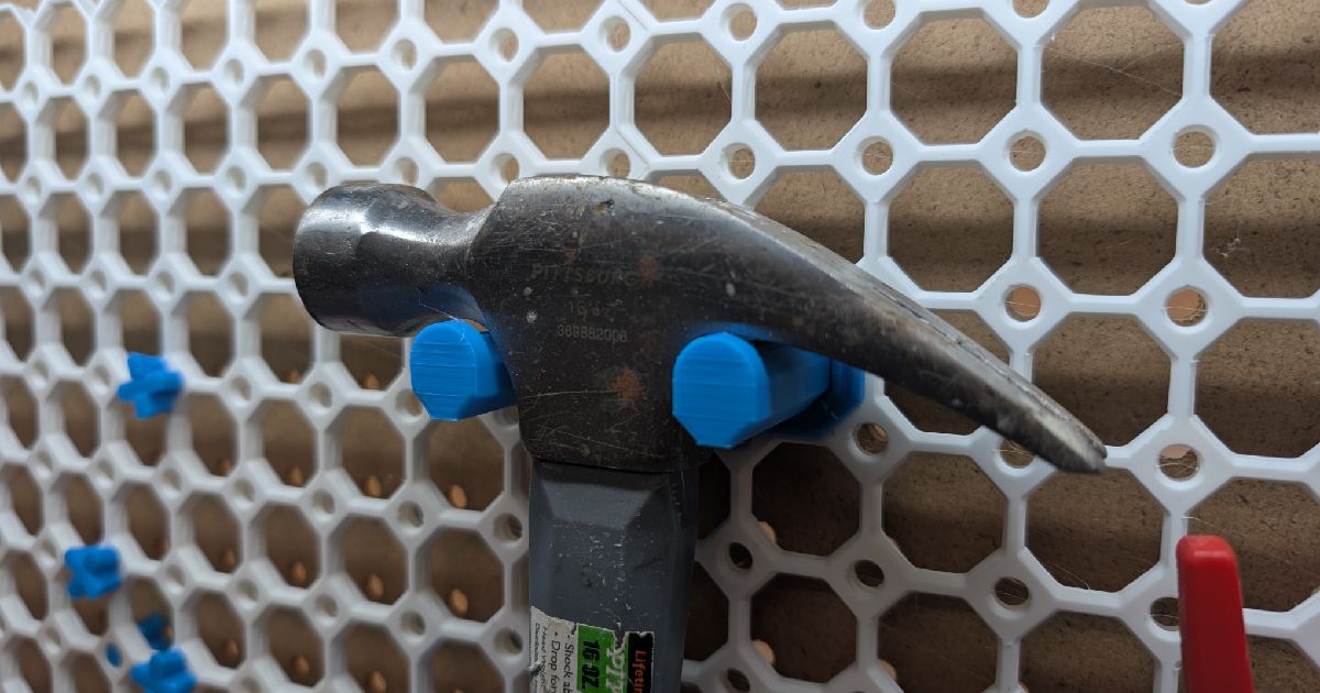 Multiboard Hammer Hook by cdh | Download free STL model | Printables.com