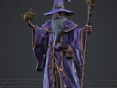 Wizard RPG Miniature by Keina | Download free STL model | Printables.com