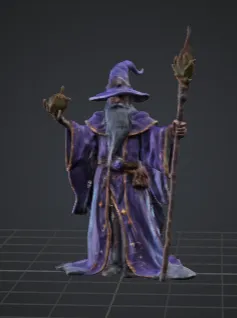 Wizard RPG Miniature by Keina | Download free STL model | Printables.com