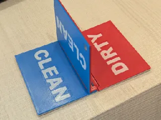 Flippable "Clean/Dirty" sign by Lono Kao | Download free STL model ...