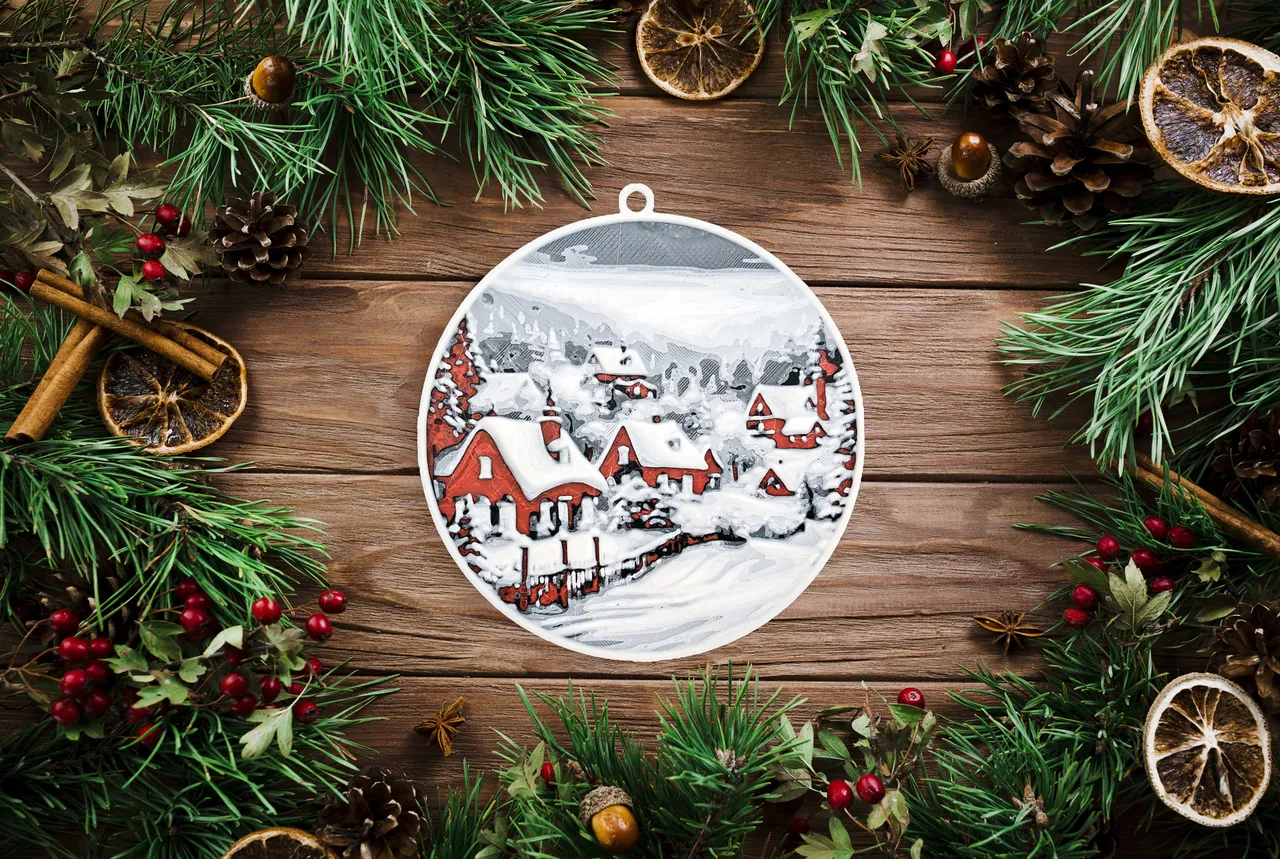 Hueforge - Christmas Bauble Tree Ornament 8 cm by Gianpaolo Venafro ...