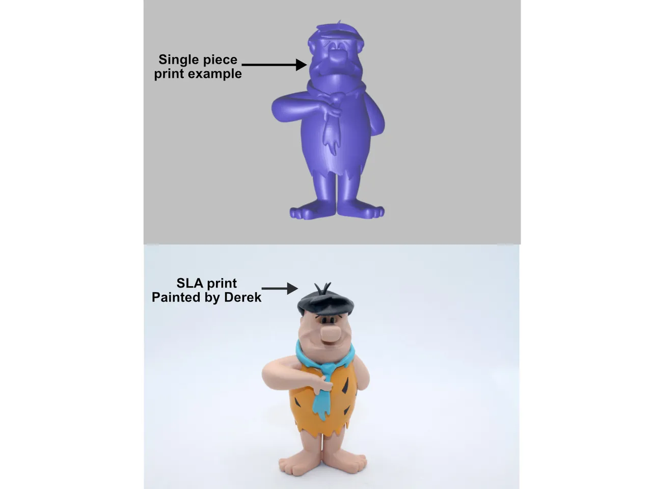 Fred Flintstone - Onepiece by reddadsteve | Download free STL model ...