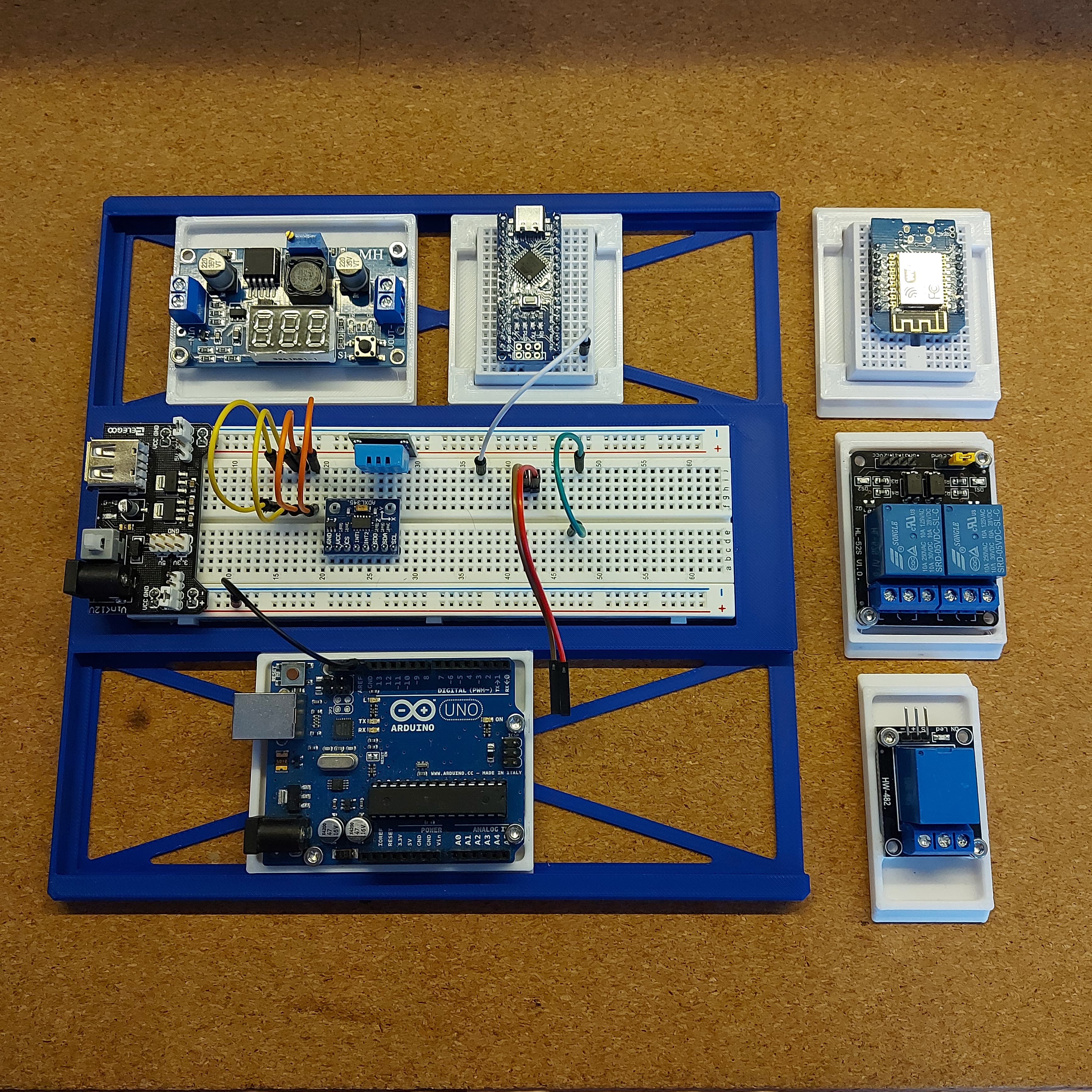 Modular Electronics Station / Dev Board by G-Rath | Download free STL model | Printables.com