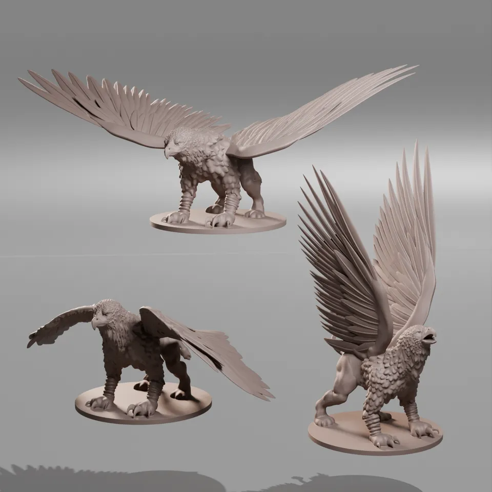 Griffin miniature by nahojjjen | Download free STL model | Printables.com
