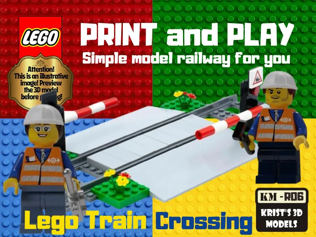 Lego Railroad Crossing Train