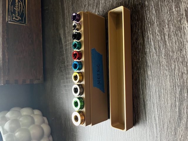 1/4" drive socket carrying case with snap on lid by nerberb | Download ...