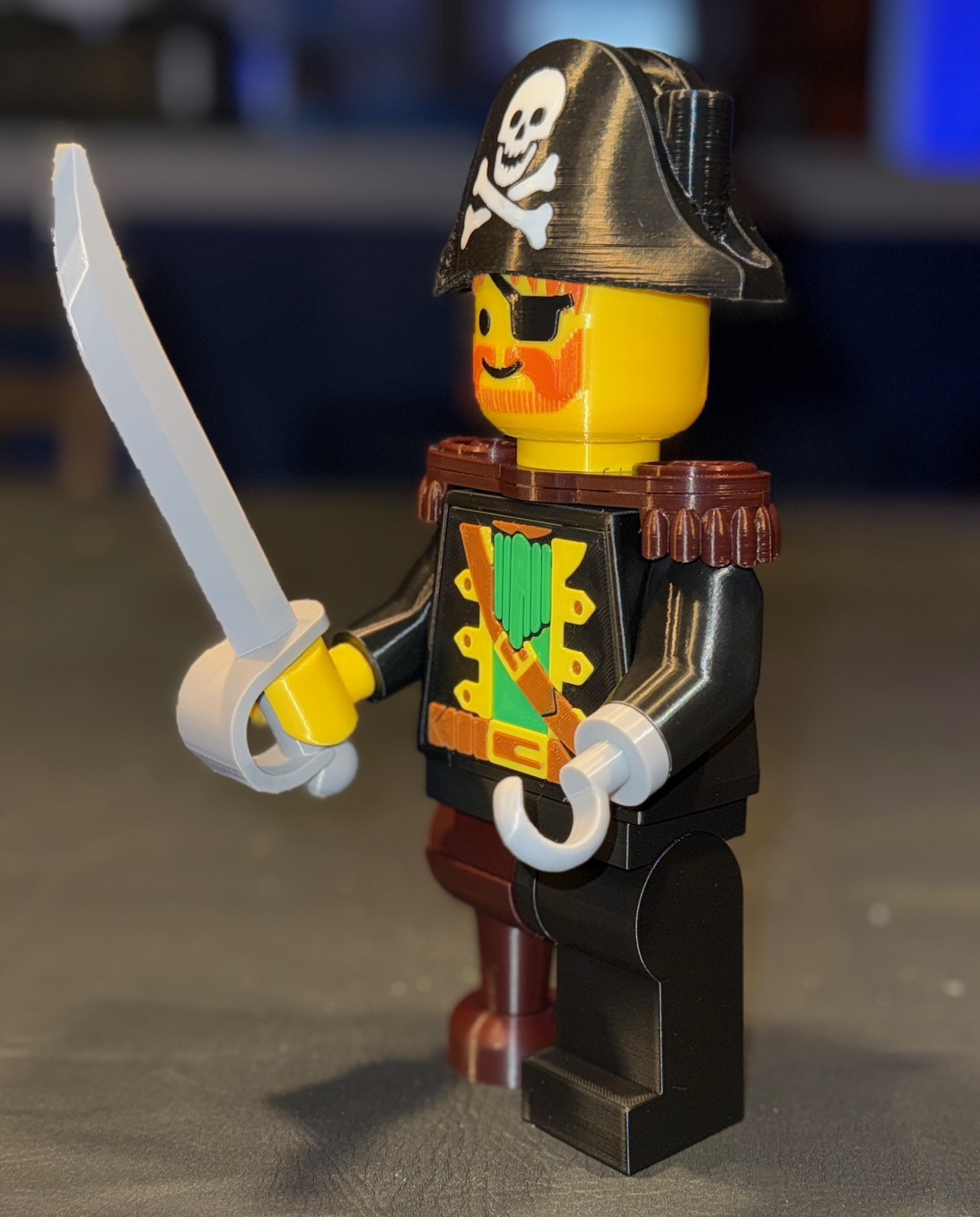 Mega-Sized Lego-like Captain Red Beard Mini-Figure (5:1 Scale) by ...