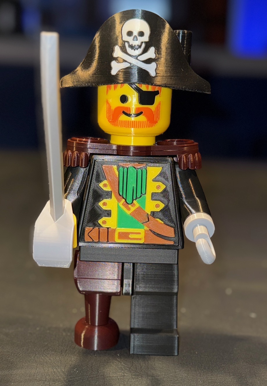 Mega-Sized Lego-like Captain Red Beard Mini-Figure (5:1 Scale) by ...