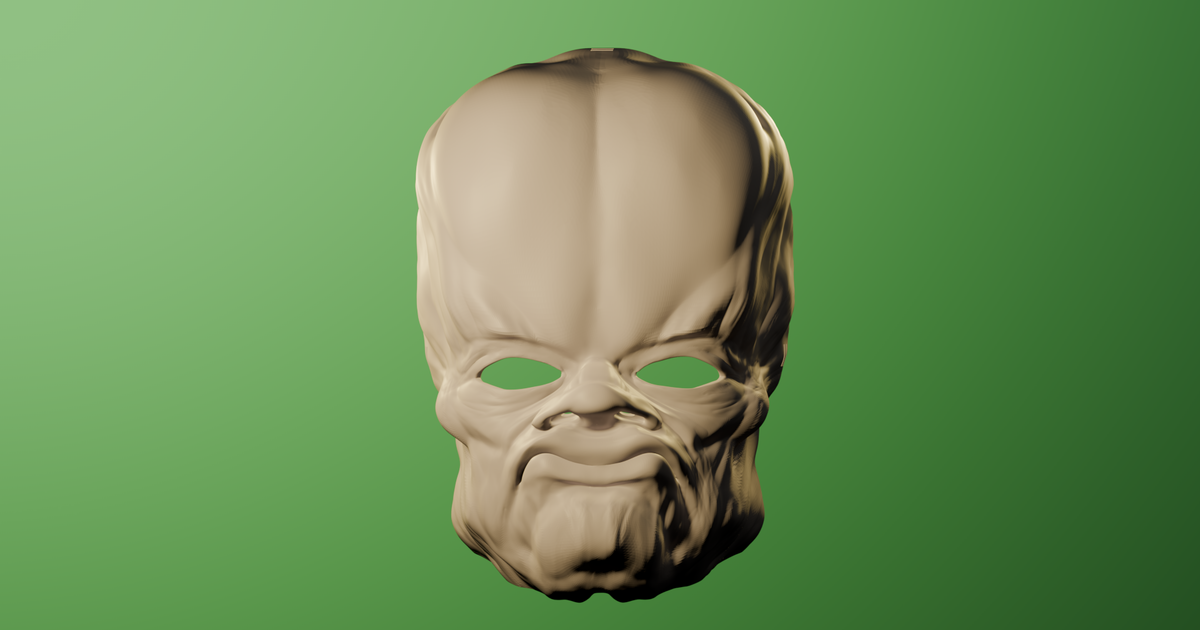 Big Boss Man MASK - a MetaLoonatic (No.01) by CoinOPAnimator | Download ...