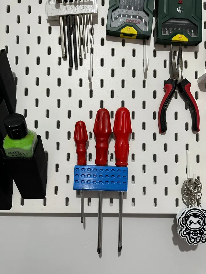 Ikea Skadis Screwdriver Holder by yusuf erdoğan | Download free STL model | Printables.com