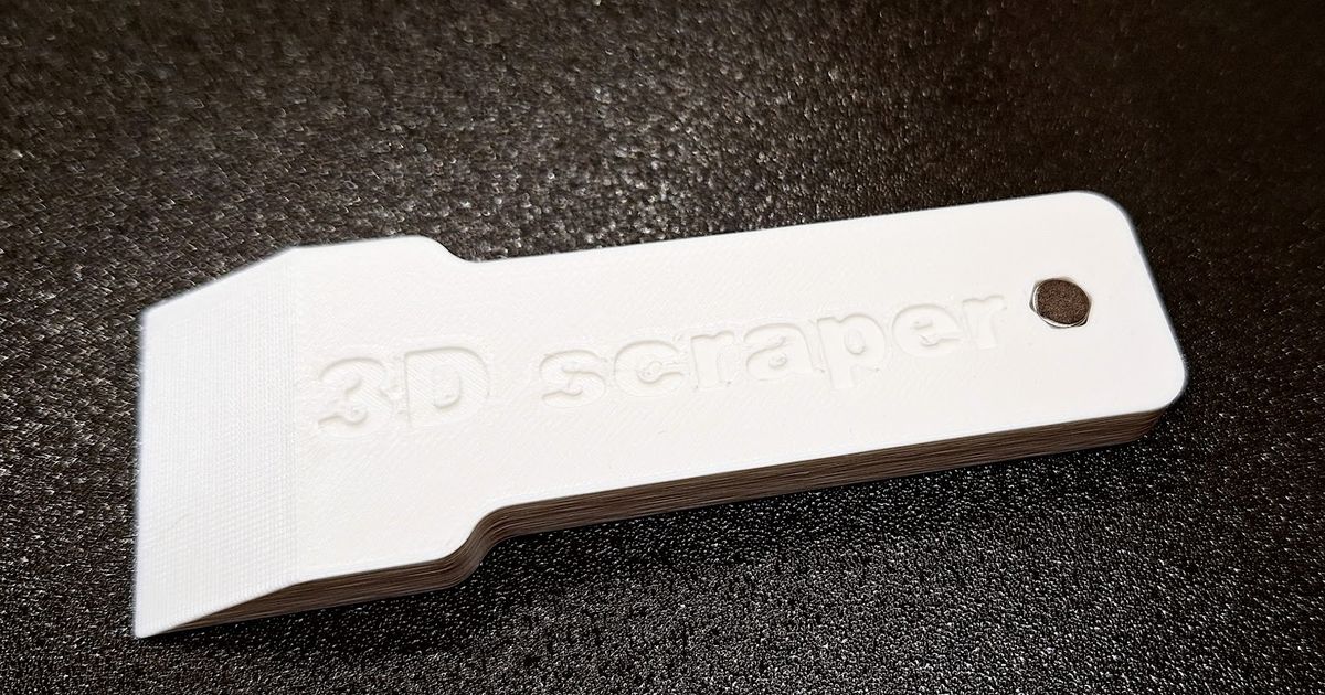 Scraper 3D bed printers prusa printbed with magnet by Marcin Kargula | Download free STL model ...