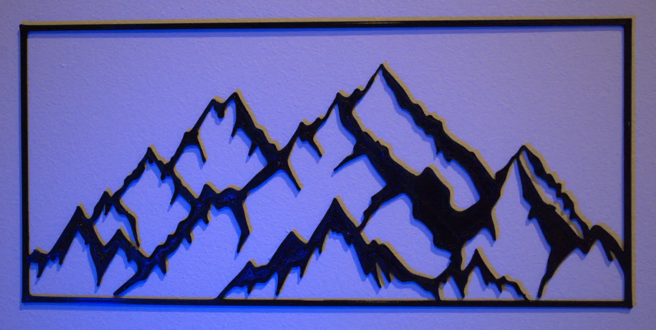 Mountain wall art by aniel111 | Download free STL model | Printables.com