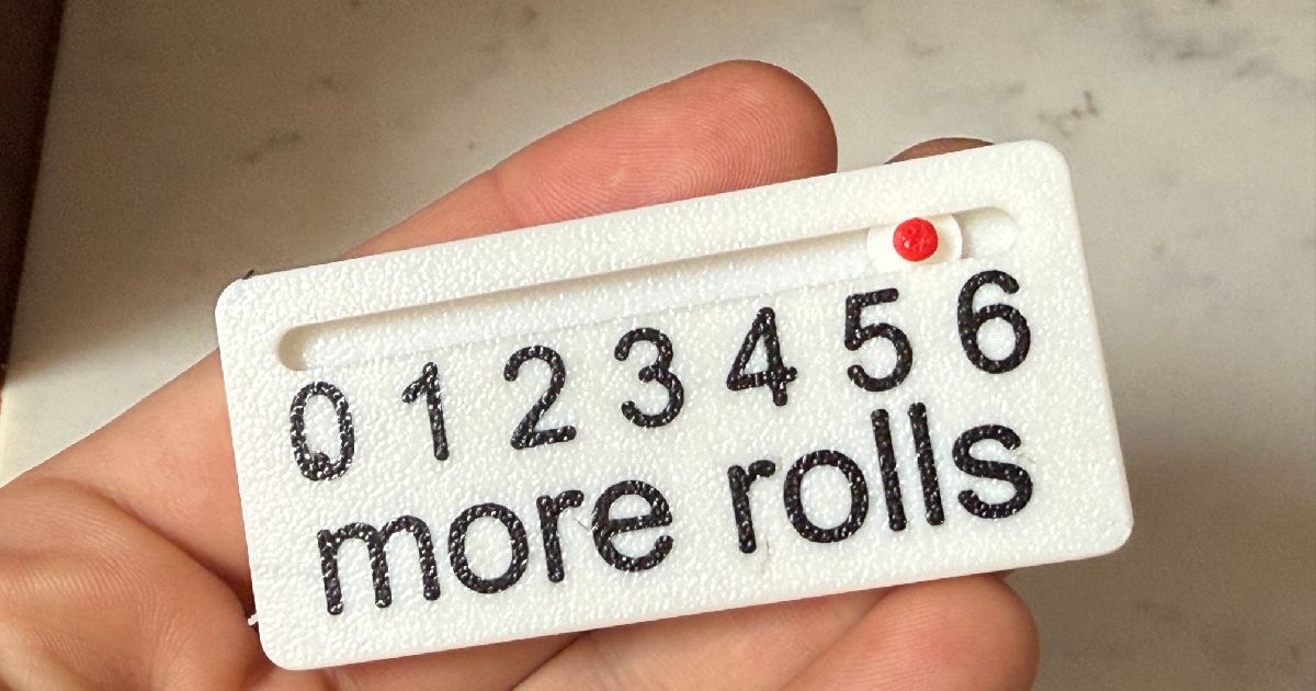 Filament Roll Counter Marker / Slider por maxelman | Descargar modelo ...
