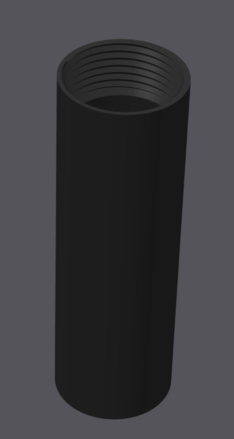 Longer threaded tube 784mm by pswayze | Download free STL model ...