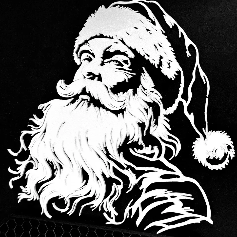 Christmas Wall Decoration - Santa Claus by 29flo | Download free STL ...
