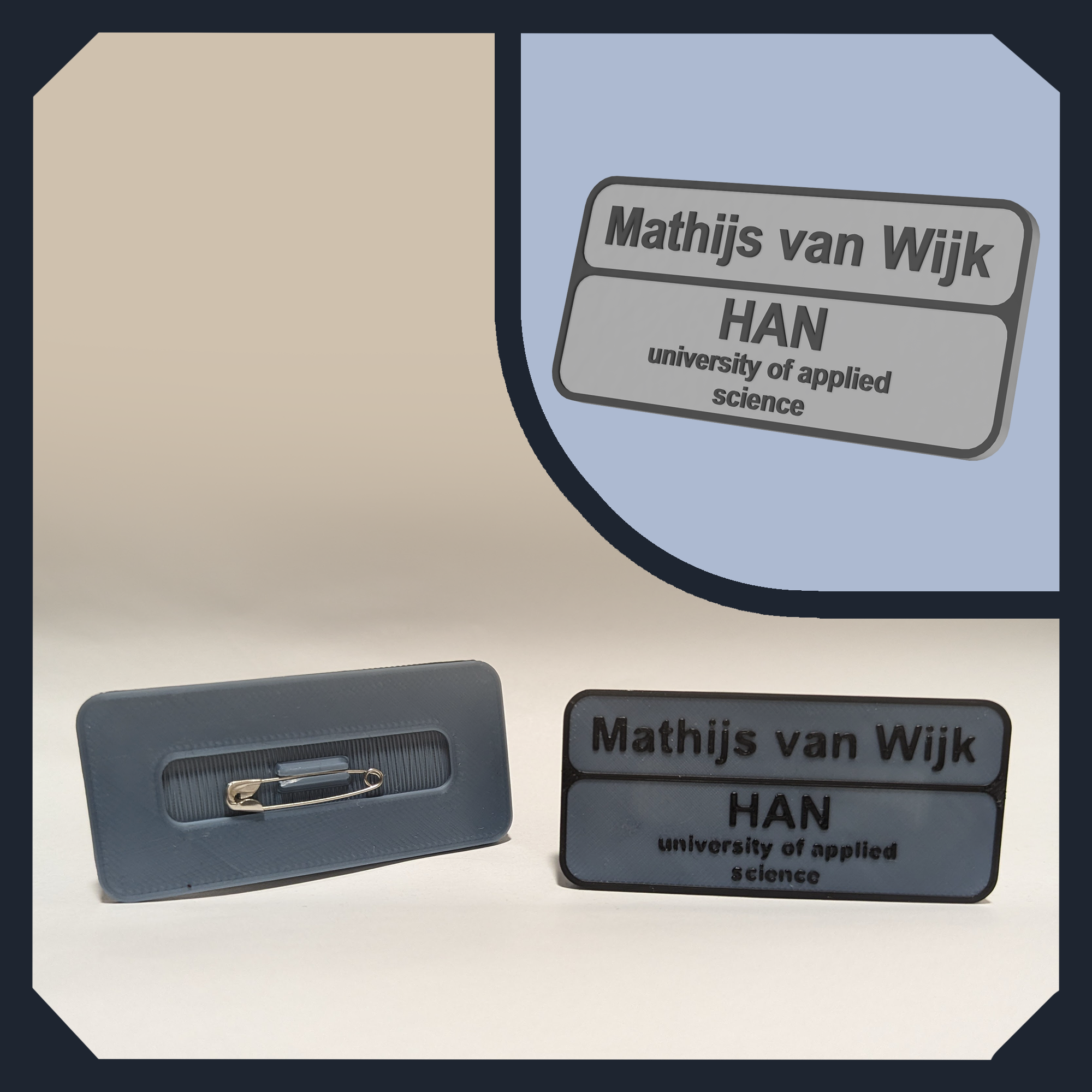 Name tag (clear) by Mathijs Van Wijk | Download free STL model ...