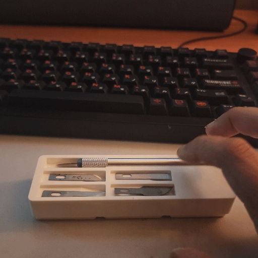 Gridfinity - Exacto Knife and Blade holder by Rahal B | Download free ...