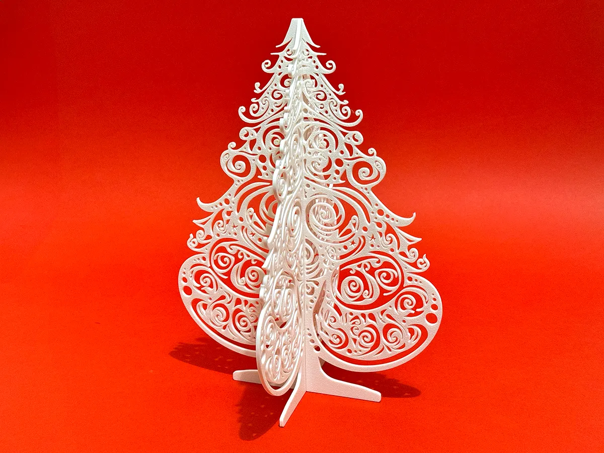 Slotted 2 piece Christmas Tree by 29flo | Download free STL model ...