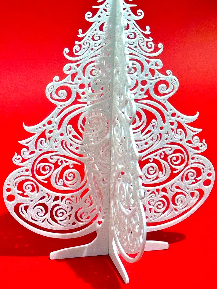 Slotted 2 piece Christmas Tree by 29flo | Download free STL model ...