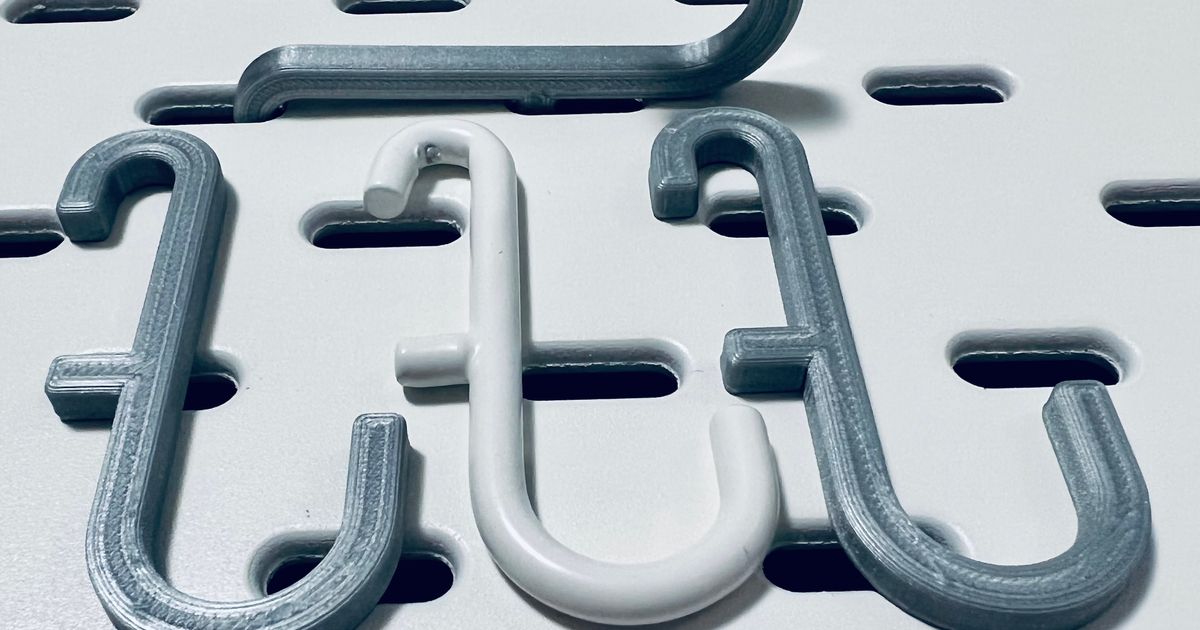 IKEA Skadis Hook por Macmade | Descargar modelo STL gratuito ...