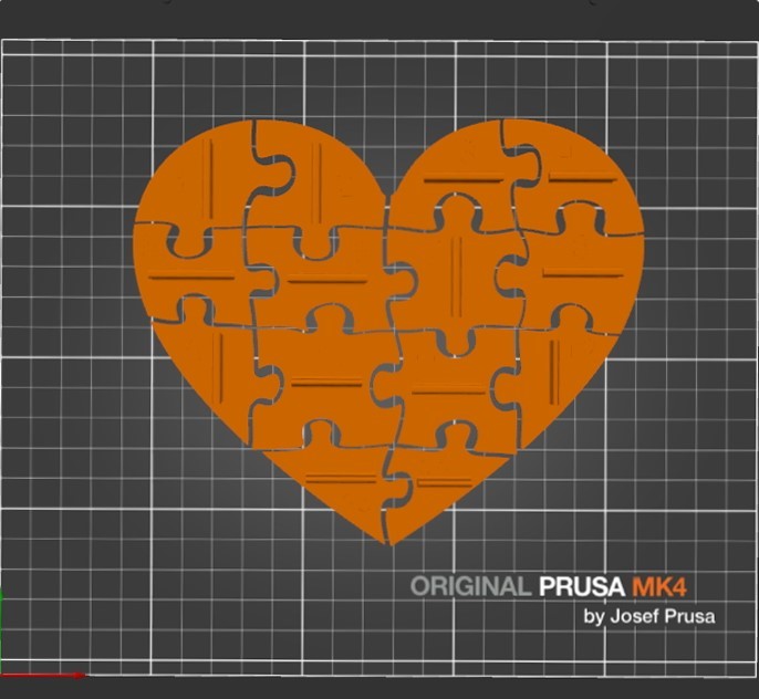 heart puzzle extruder by losscutmajin | Download free STL model ...