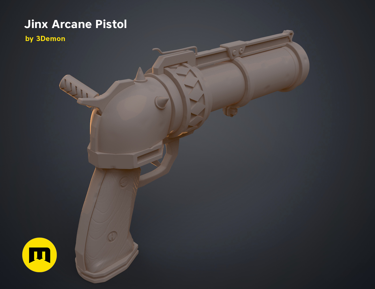 Arcane Jinx Pistol - Movable Zap Zap Blaster by 3Demon | Printables Store