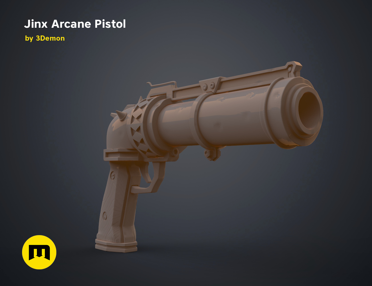 Arcane Jinx Pistol - Movable Zap Zap Blaster by 3Demon | Printables Store