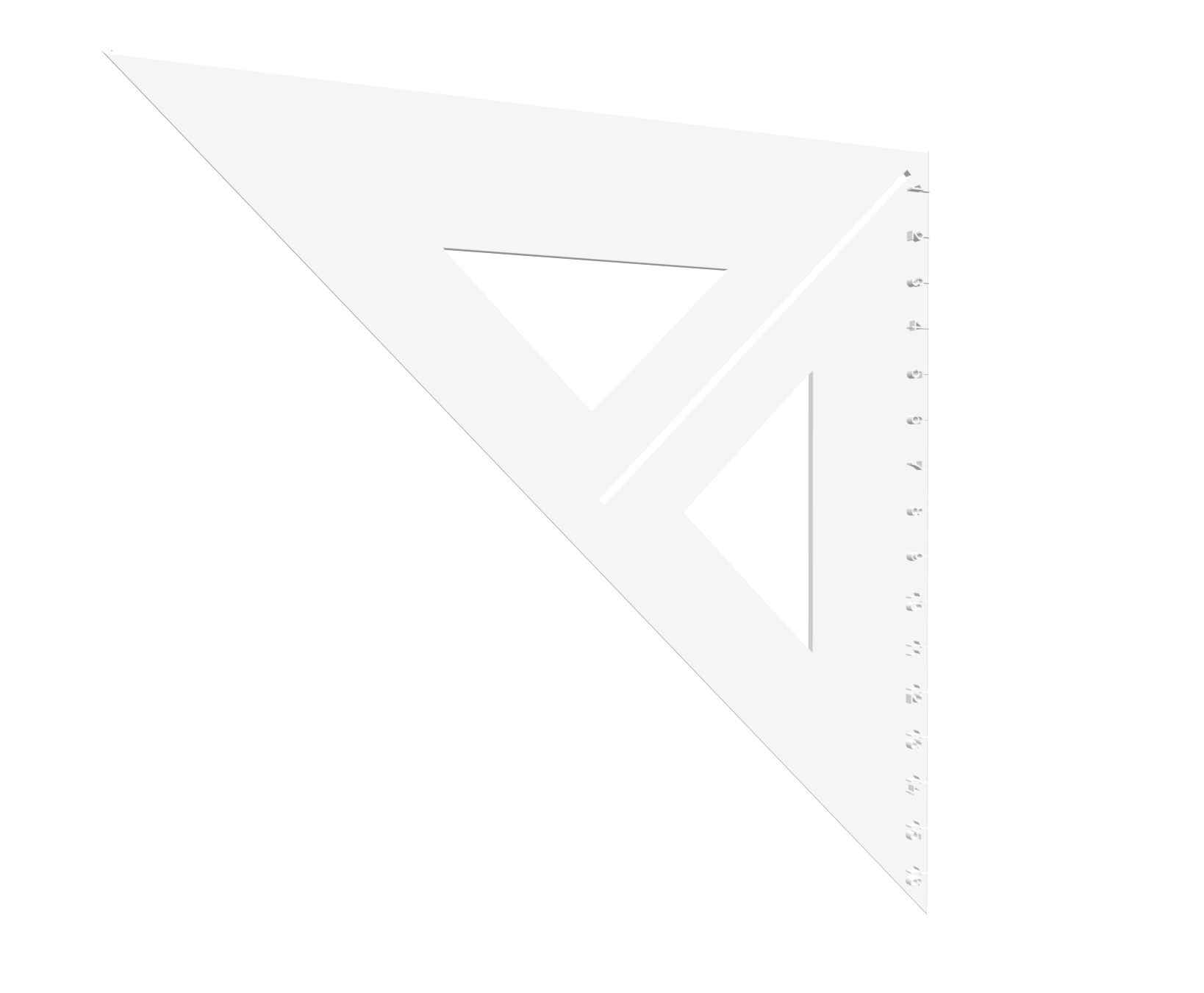 Triangle 90 degree ruler by DanielOdstrcil | Download free STL model ...