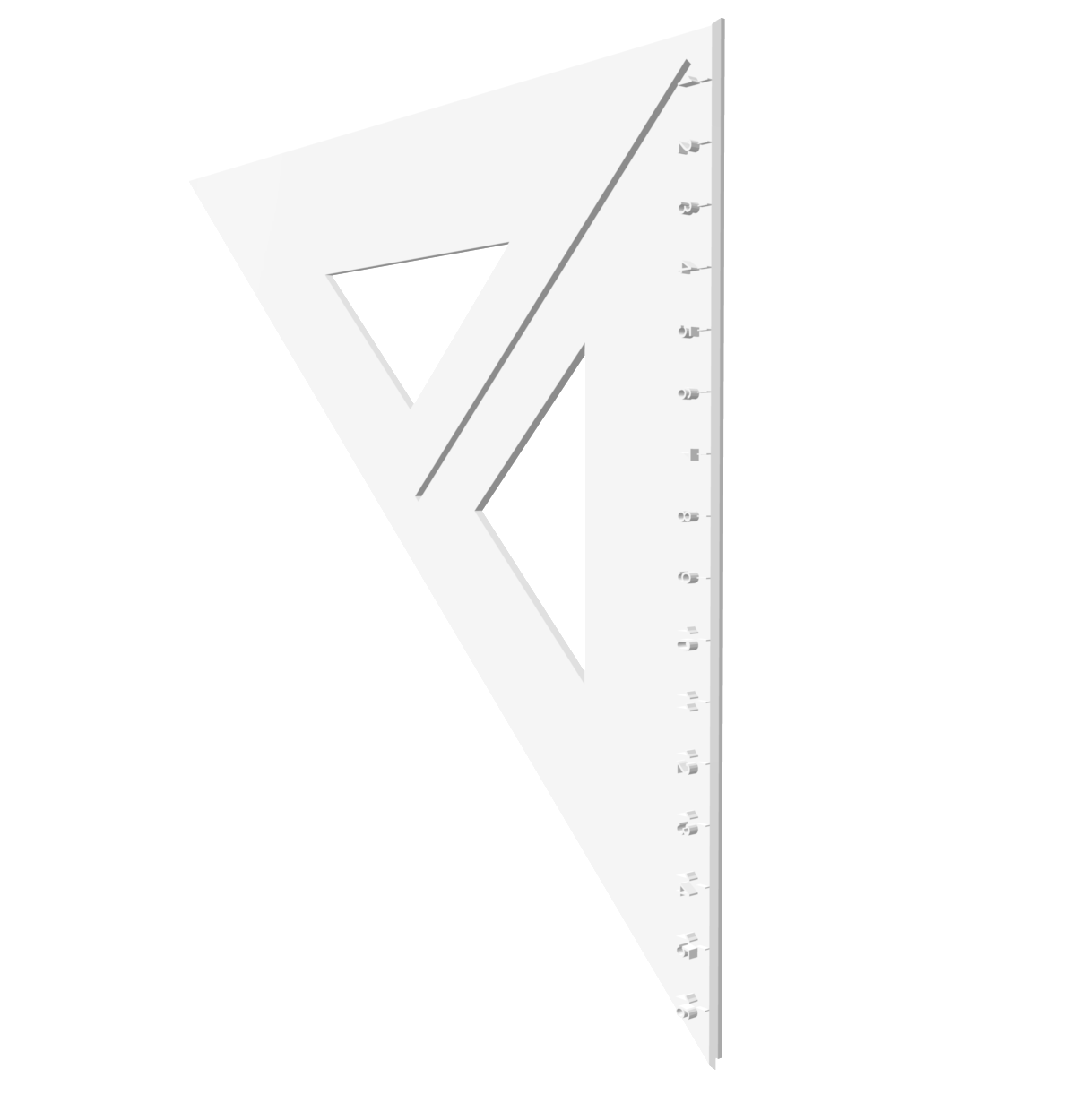 Triangle 90 degree ruler by DanielOdstrcil | Download free STL model ...
