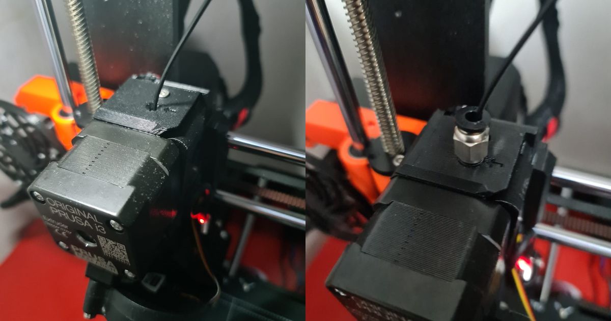 Filament Sensor Cover with PC4-M6 fitting by Tony | Download free STL ...