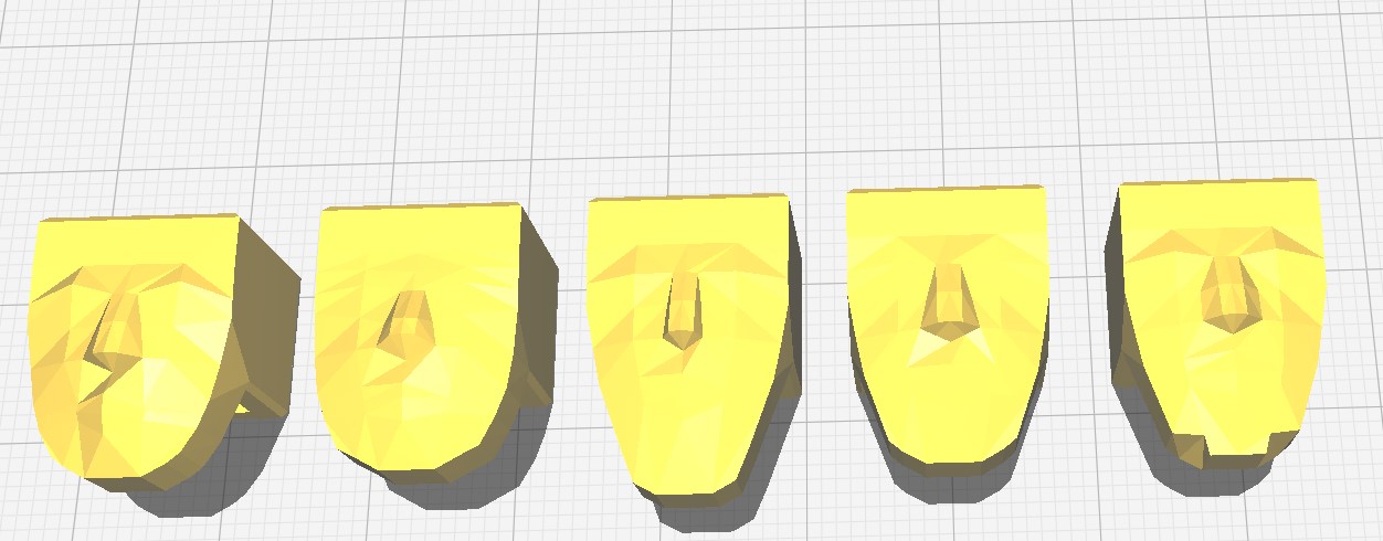 Lucky 13 set of low poly faces 5 pcs by Camperend | Download free STL ... Lucky 13 set of low poly faces 5 pcs by Camperend | Download free STL ...