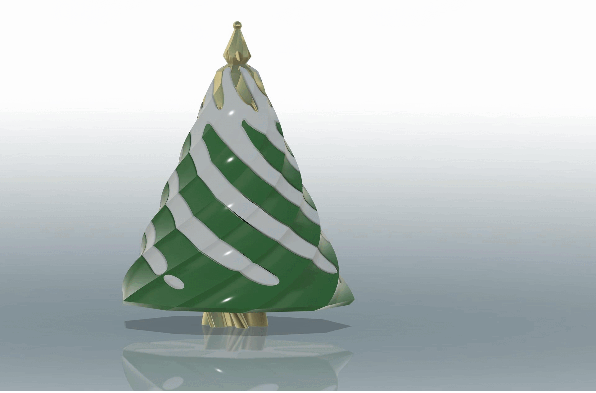Christmas Tree double vortex illusion new v2.1 - single extruder by ...