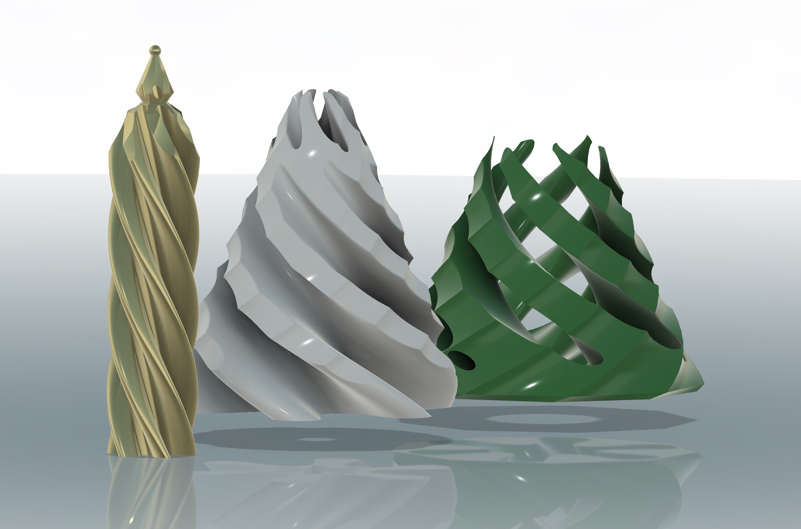 Christmas Tree double vortex illusion new v2.1 - single extruder by ...