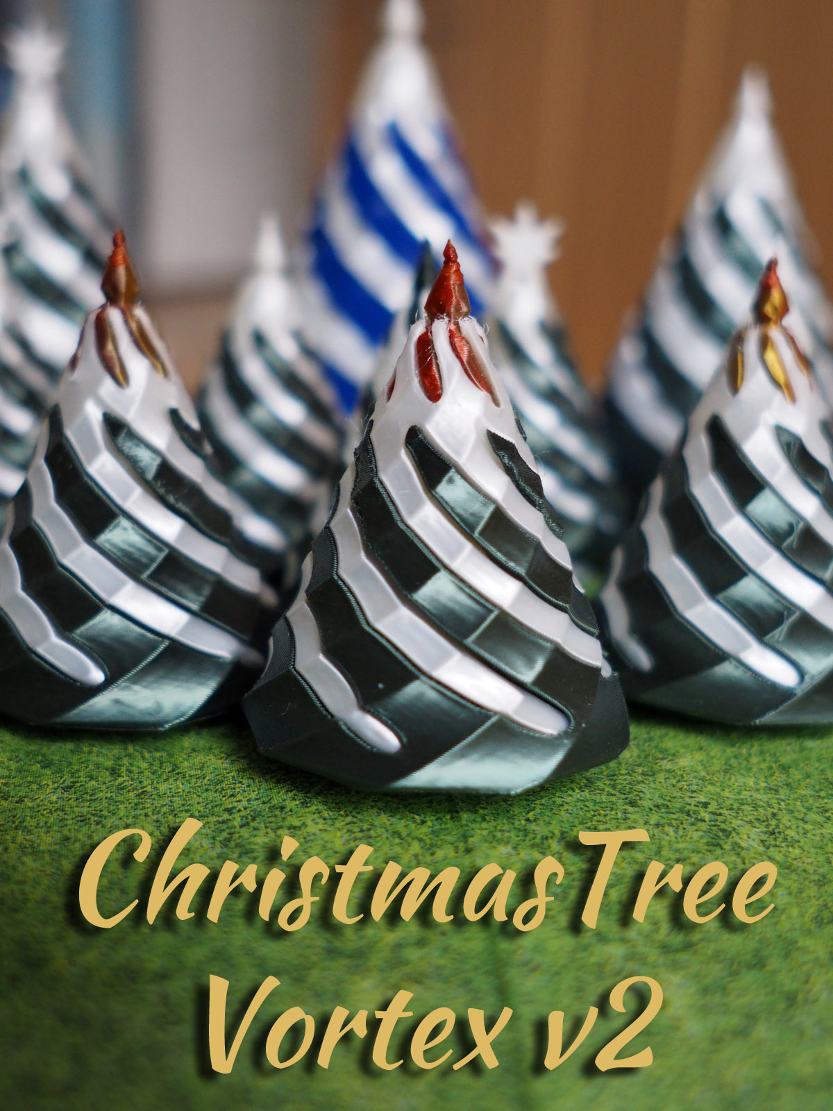 Christmas Tree double vortex illusion new v2.1 - single extruder by ...