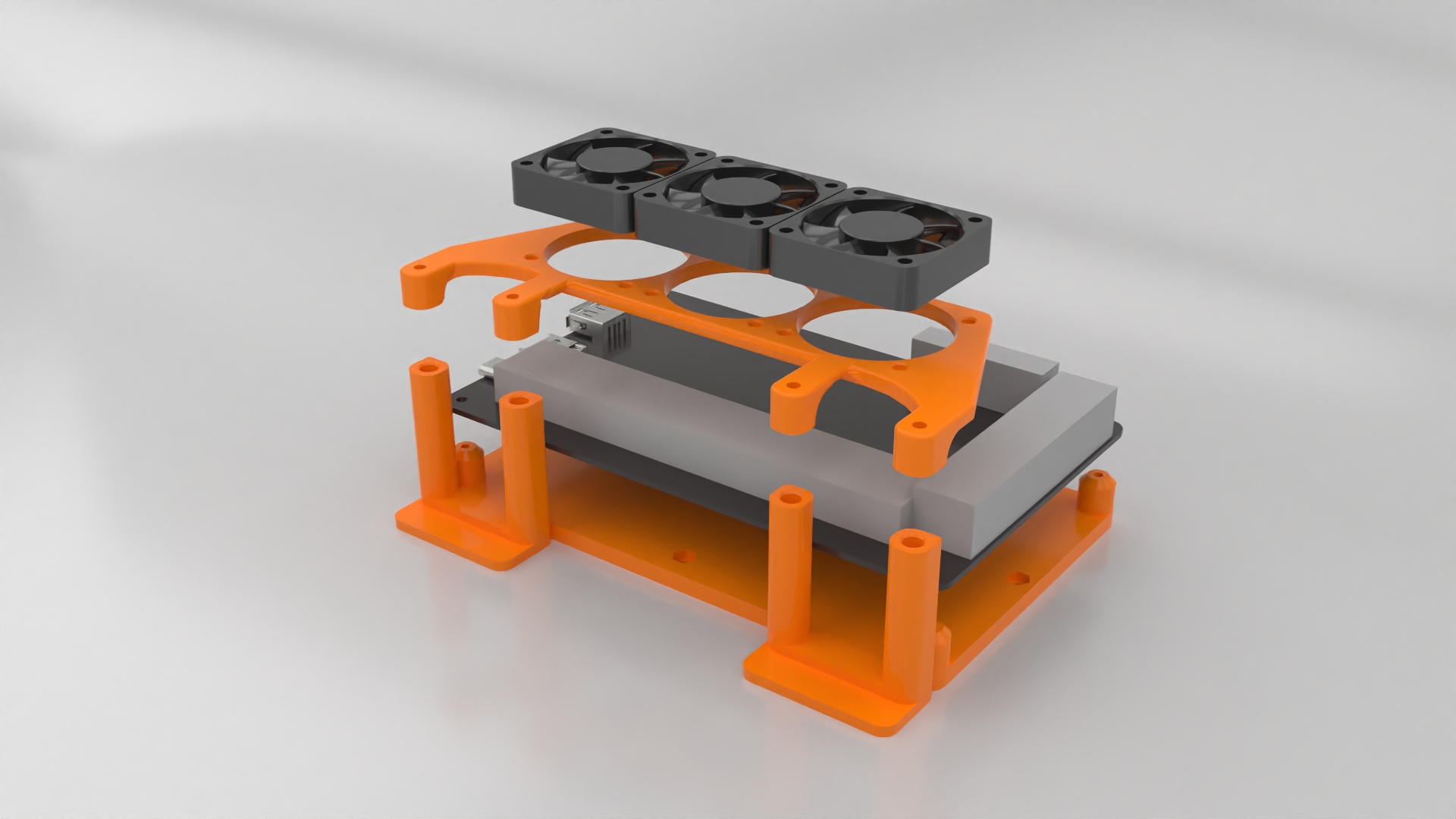 BTT Octopus Triple Fan Driver Cooler por Dani C | Descargar modelo STL ...