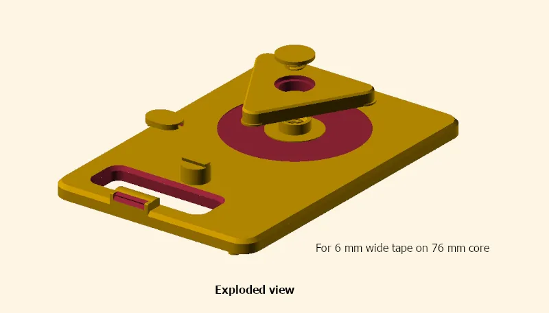 Wall-mount Tape Dispenser (parametrizable) by Thiadmer Riemersma ...