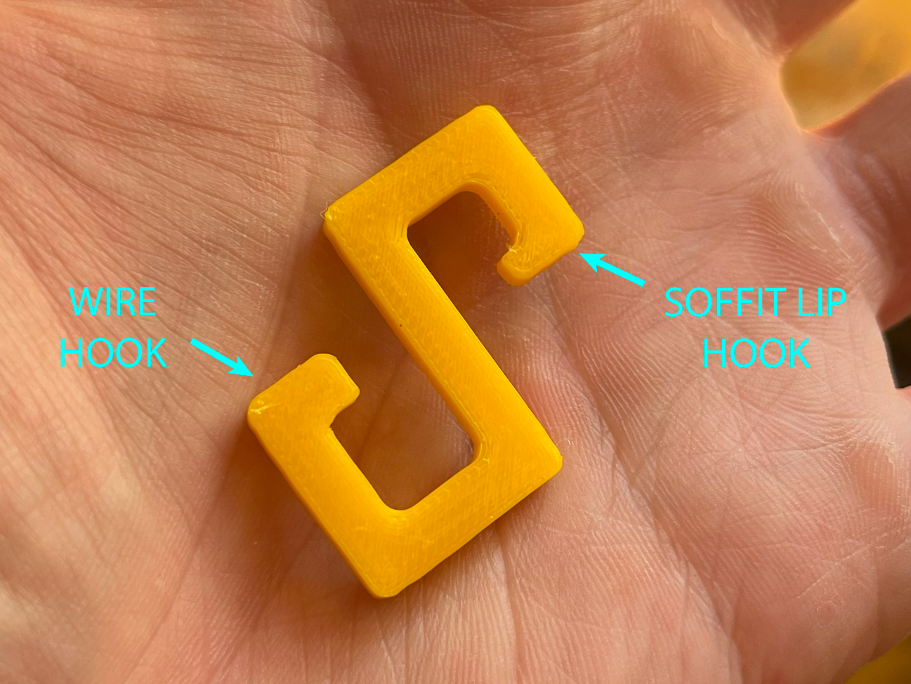 String Light / Christmas Light Soffit (Roof Vent) Hook by Paul Bibb ...