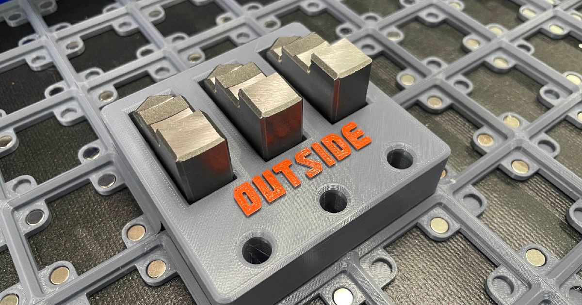 Gridfinity Lathe 3-Jaw 100mm Chuck Jaws Holders by dotPUNK Labs ...