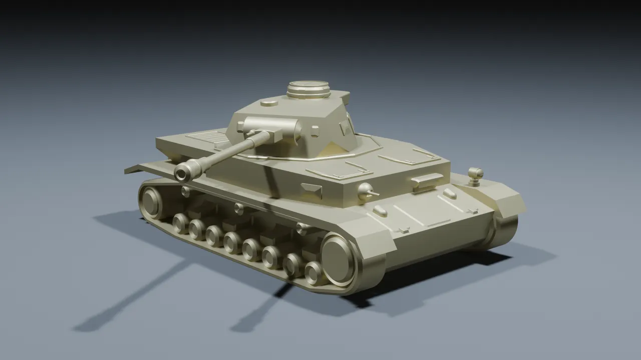 Panzer IV (G) | Posable by Tank 3D | Download free STL model ...