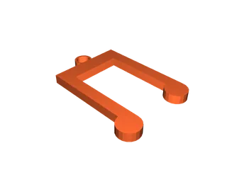 music note keychain by sharko | Download free STL model | Printables.com