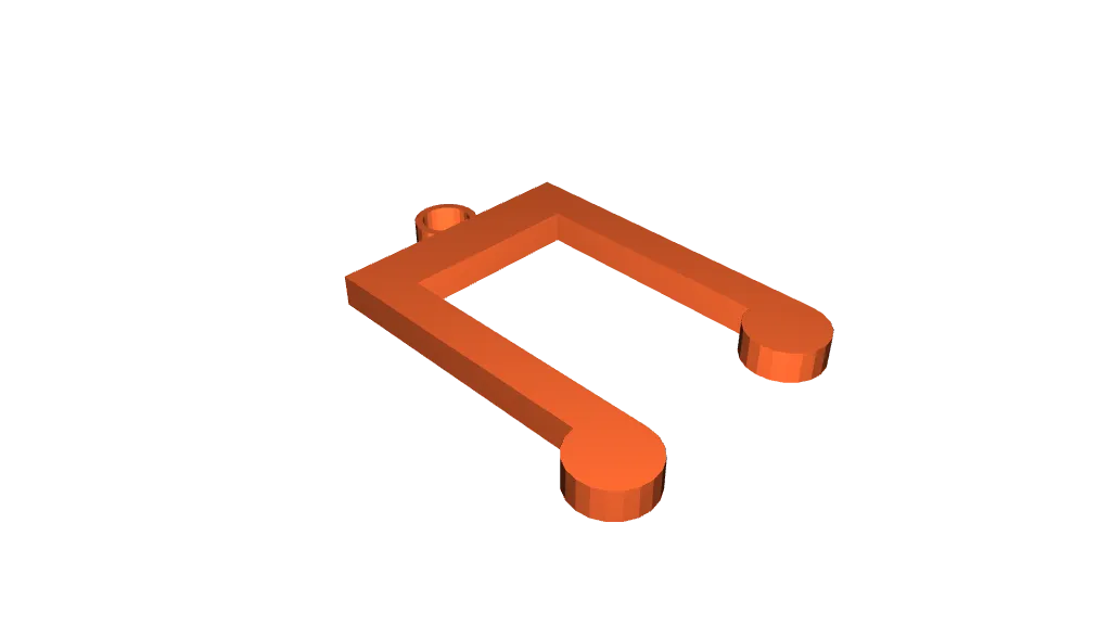 music note keychain by sharko | Download free STL model | Printables.com