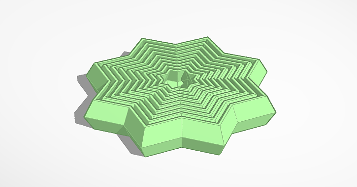 fidget star thinner version by M B | Download free STL model ...