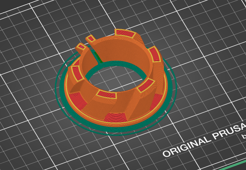 Flexible SUNLU Filament Spool Adapter V2.0 (73mm to 51mm) by OBA ...