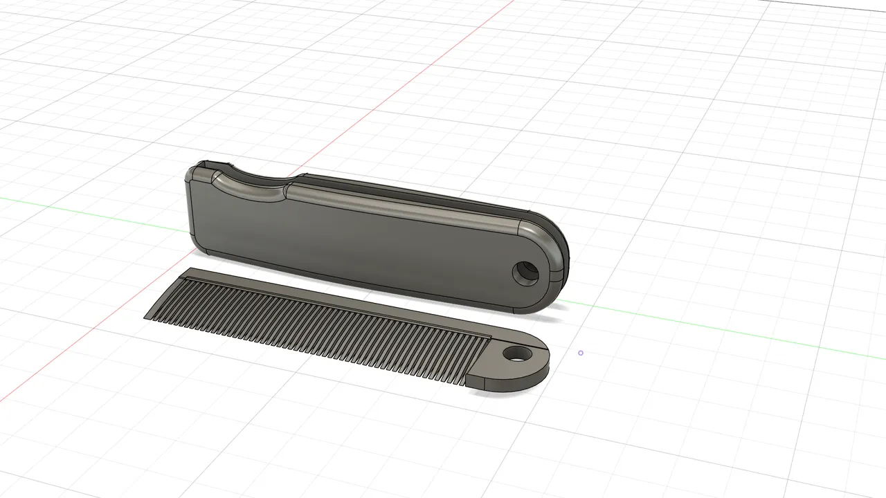 Folding Comb (With Screw) Remix by Don Greenwood | Download free STL ...