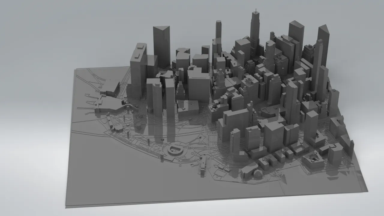 New York city model by Panchal Bhargav | Download free STL model ...