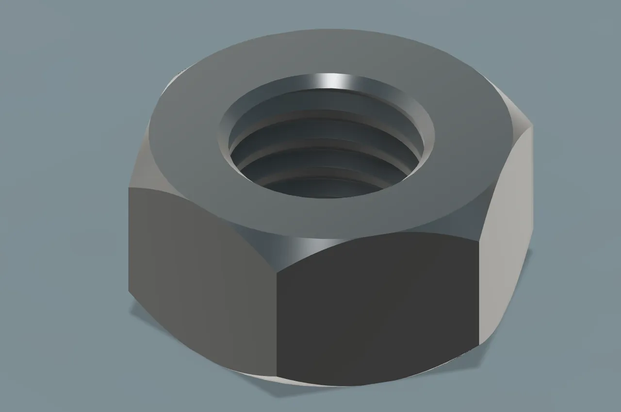 Hex Nut 1/2-13 UNC by Arson | Download free STL model | Printables.com